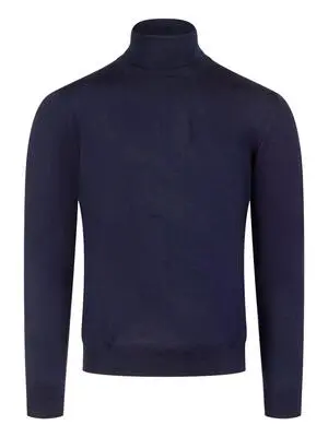 BARBA NAPOLI Maglia Turtleneck Sweater - Blue