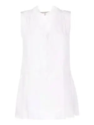 SHIATZY CHEN SHIATZY CHEN Silk Ruffle Detail Sleeveless Blouse