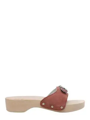 DR. SCHOLL'S SHOES Pescura Suede Sandals With Buckle Detail - Brown