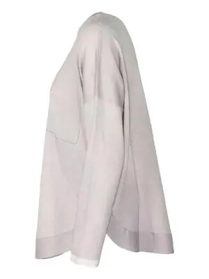 PUROTATTO Patch-pocket Round-neck Sweater - Neutrals
