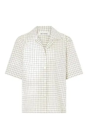 RÓHE Checked Cotton-blend Shirt - Multi