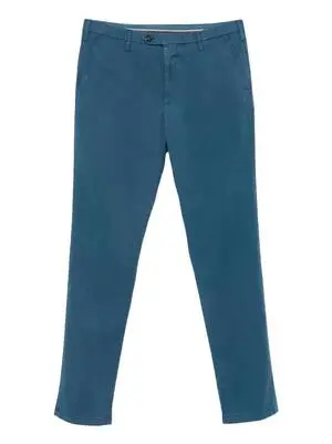 Canali Straight-leg Chino Trousers - Blue
