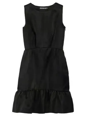 Balenciaga Sleeveless Tiered Hem Dress - Black