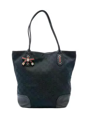 Gucci Gg Canvas Princy Tote Bag - Blue