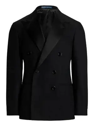 POLO RALPH LAUREN Satin-Lapel Double-Breasted Jacket