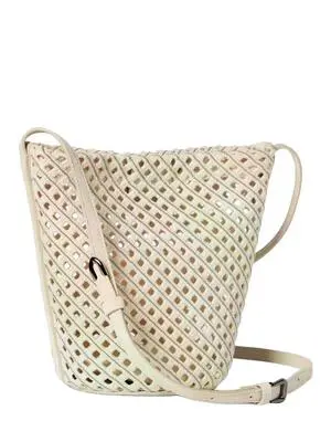 Brunello Cucinelli Brunello Cucinelli Precious Cotton Net Duo Pouch Bag Neutrals
