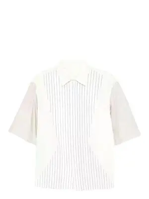 CROQUIS Flap Pocket Striped Shirt - Neutrals