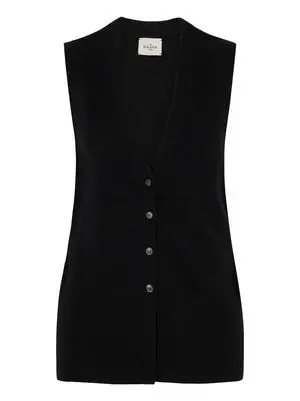 Le Kasha Soyo Organic Cashmere Fitted Cardigan - Black