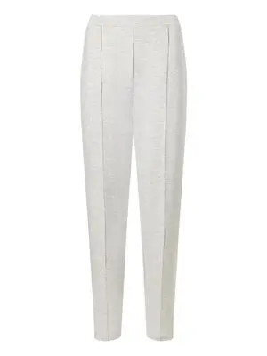 Varley Slim Pintuck Stretch-jersey Track Pants - Gray