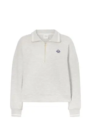 Varley Bertie Stretch-jersey Half-zip Sweatshirt - Gray