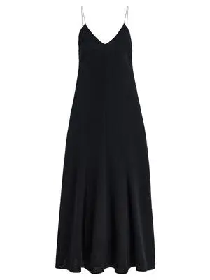 Khaite Iben Cotton-blend Maxi Dress - Black
