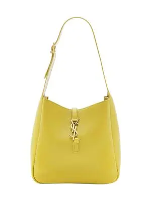 Saint Laurent Saint Laurent Le 5 À 7 Small Leather Bag Green
