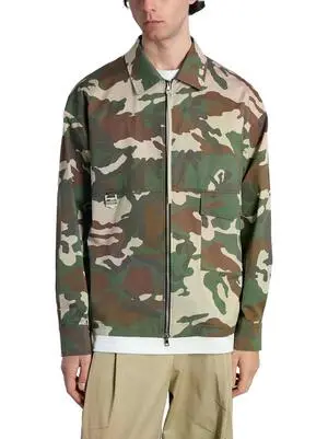 STATE OF ORDER Camouflage-print Zip-up Jacket - Neutrals