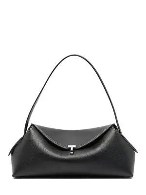 TOTEME TOTEME Grained Leather Shoulder Bag Black