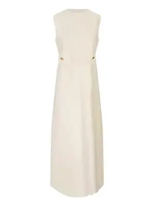 P.a.r.o.s.h Button-detail Sleeveless Dress - Neutrals