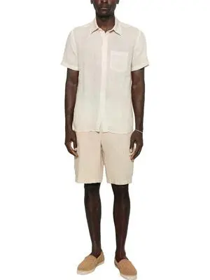 120% Lino Belt-loop Pocket Shorts - Neutrals