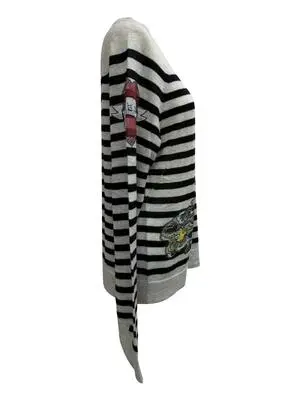 Zadig&Voltaire Striped Cashmere Sweater - Grey