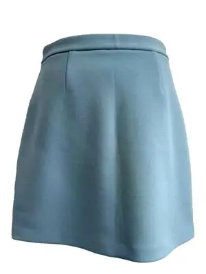 Maje Bee-embellished Mini Skirt - Blue