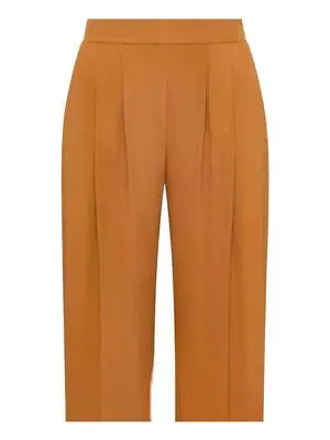 Malìparmi Pleated Crêpe Trousers - Orange