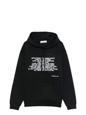 PEACEMAKER OAMC Slogan-print Hoodie - Black