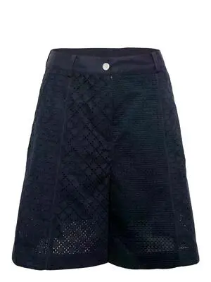 3.1 Phillip Lim 3.1 Phillip Lim Broderie Anglaise Bermuda Shorts Blue