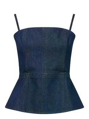 Rag & Bone Isabella Denim Top - Blue