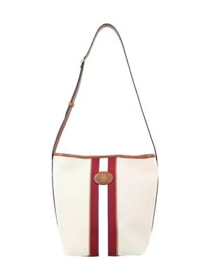 Bally Logo Patch Shoulder Bag - Neutrals