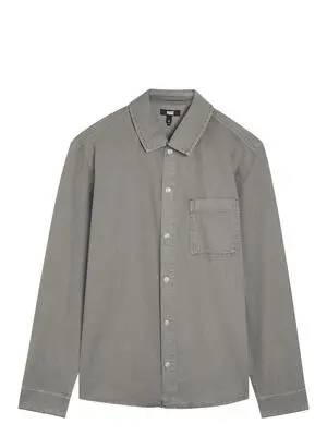 Paige Cotton-blend Shirt - Grey