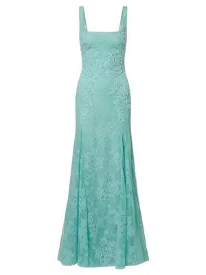 Costarellos Lace Gown - Blue