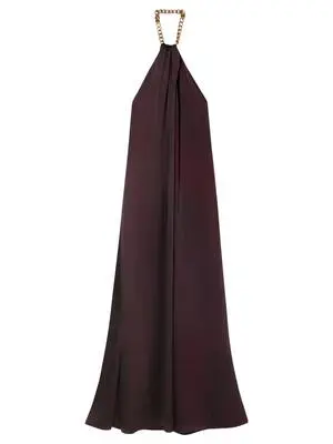 Stella McCartney Chain Halterneck Gown - Brown