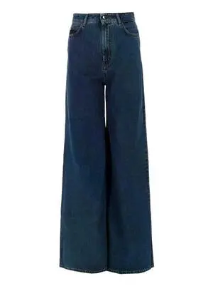Max Mara Five-pocket Wide-leg Jeans - Blue