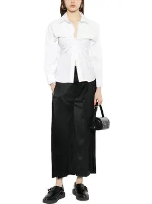 Junya Watanabe Pleated-panel Trousers - Black