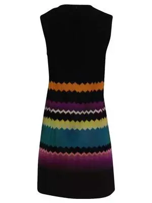 Missoni Zig-zag Patterned Mini Dress - Black