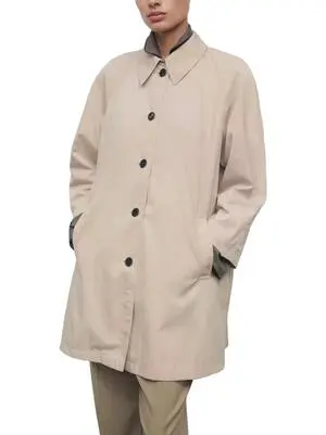 THE ROW The Row Hawkins Raglan-Sleeve Single-Breasted Coat