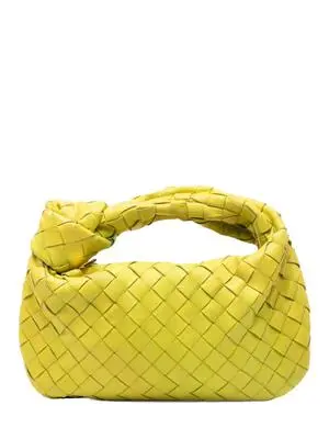 Bottega Veneta Mini Nappa Intrecciato Jodie Hobo Bag - Yellow