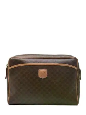 Celine 2013 Macadam Coated Canvas Clutch Bag - Brown