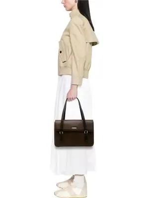 Burberry Leather Handbag - Brown