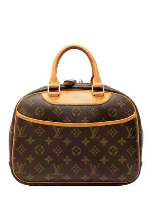 LOUIS VUITTON Monogram Trouville Handbag - Brown