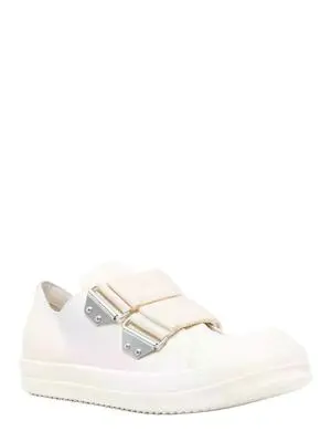 Rick Owens Double Touch-strap Low Top Sneakers - Neutrals