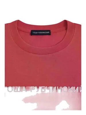Gosha Rubchinskiy Printed Cotton T-shirt - Red