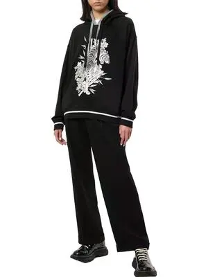 PORTS V Embroidered Tiger Hoodie - Black
