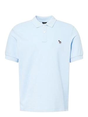 Paul Smith Zebra-embroidered Cotton-pique Polo Shirt 2xl Light Blue