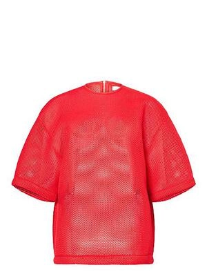 THE FRANKIE SHOP Nela Boxy-fit Mesh T-shirt - Red