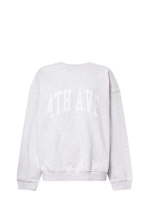 4TH & RECKLESS Oversized Cotton-jersey Sweatshirt - Light Grey