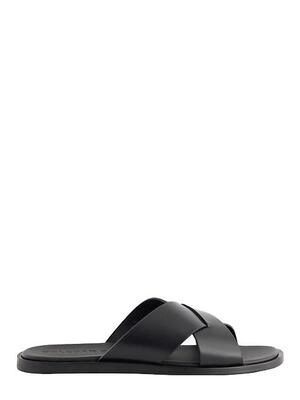 Orlebar Brown Orlebar Brown Muro Leather Sandals Black