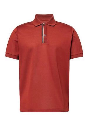 Paul Smith Signature Stripe Short-sleeve Cotton-pique Polo Shirt - Light Rust