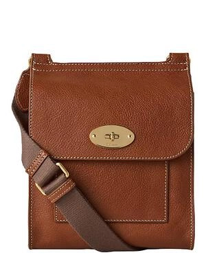 Mulberry Antony Small Leather Cross-body Bag - Oak