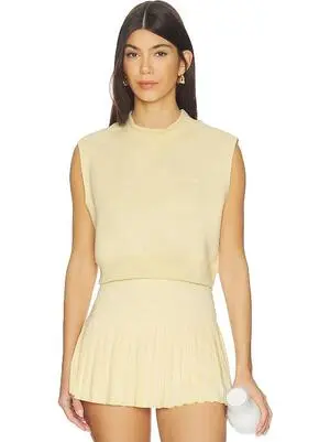 GOLD HINGE Mock Neck Sleeveless Top - Yellow