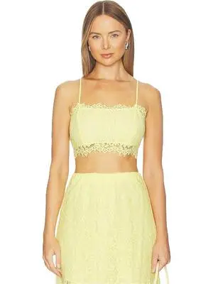 Cami Nyc Lace Cropped Camisole - Yellow