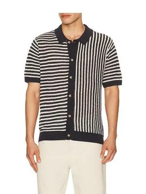 Onia Linen Button Up Shirt In . Also - Navy